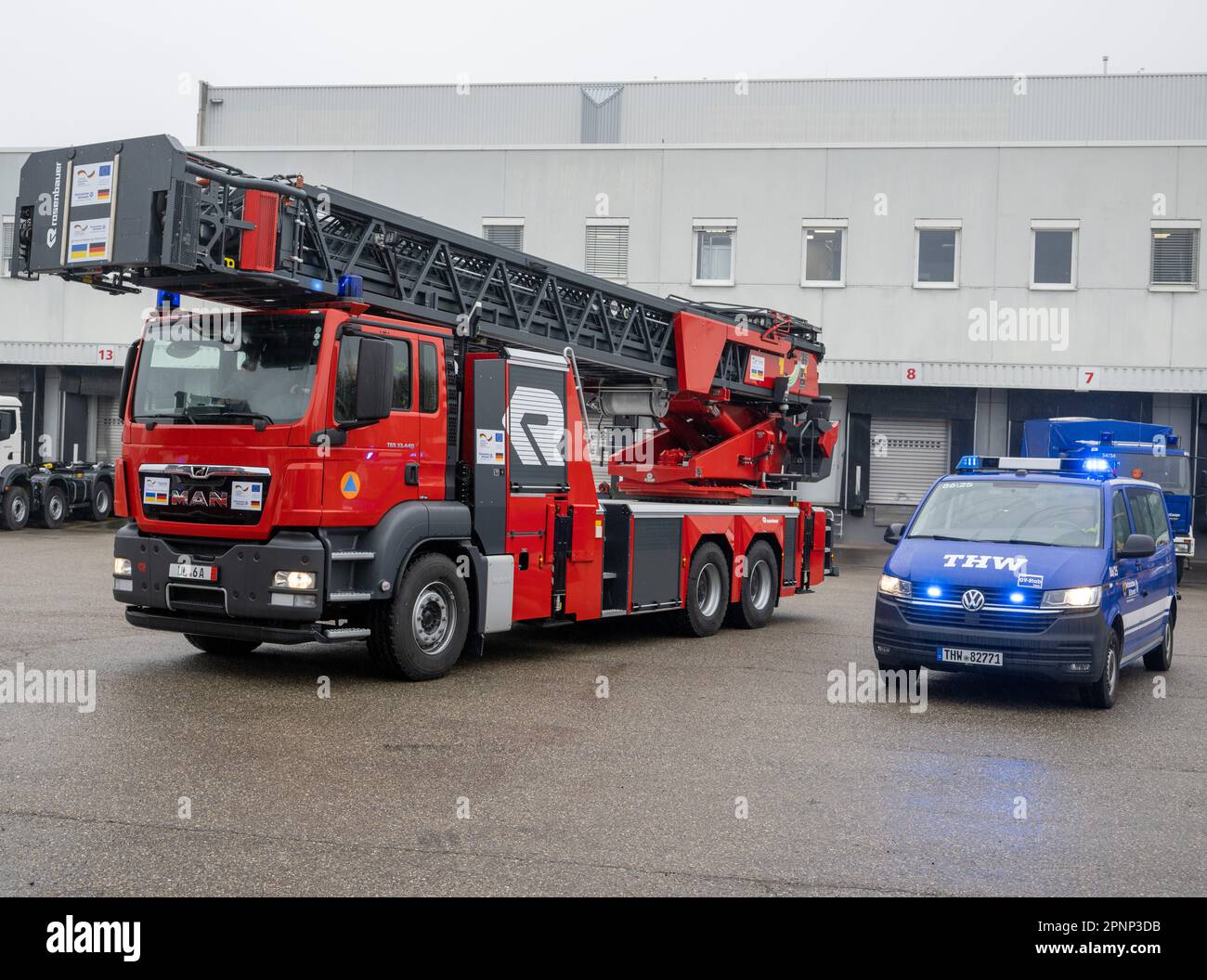 Ulm, Germany. 20th Apr, 2023. At the logistics center of the German ...