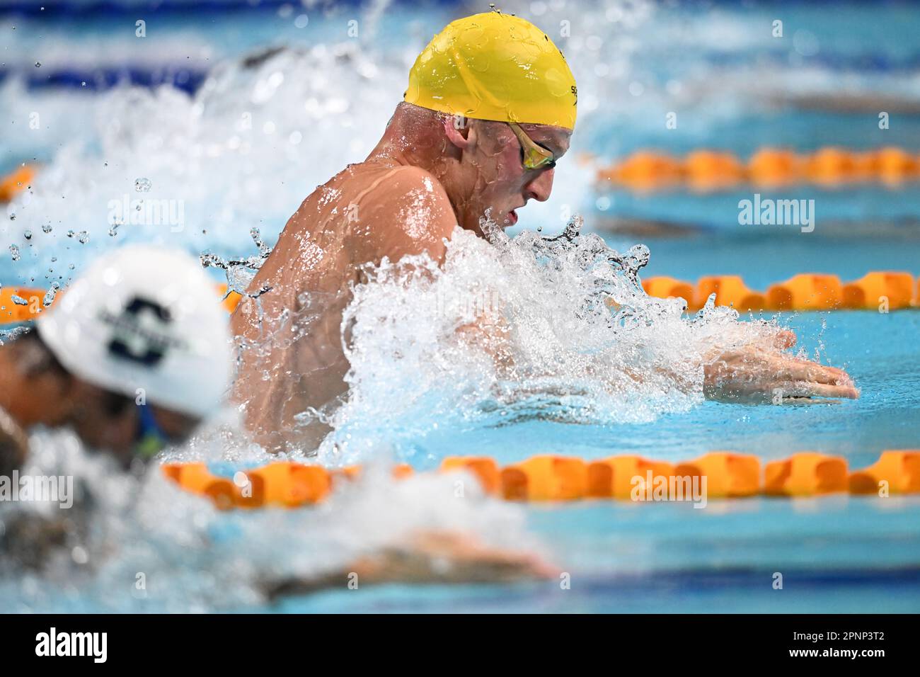Samuel Williamson in action during the final of the Men's 50 metre ...