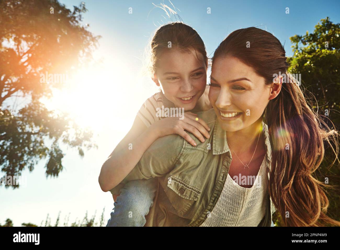 Bonding with her most precious little treasure. a mother and her daughter bonding together ...
