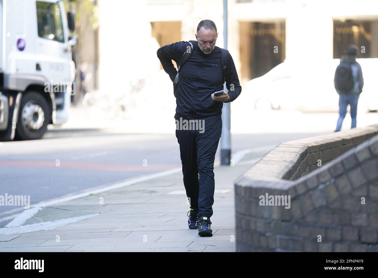 Former Sergeant Frank Partridge arriving at Southwark Crown Court in ...