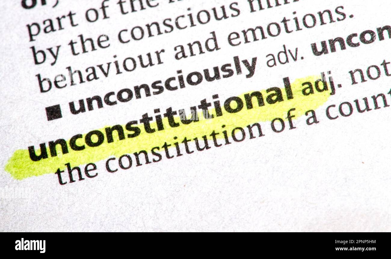 Unconstitutional hi-res stock photography and images - Alamy