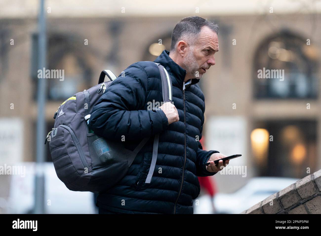 Former police sergeant Frank Partridge arrives at Southwark Crown Court ...