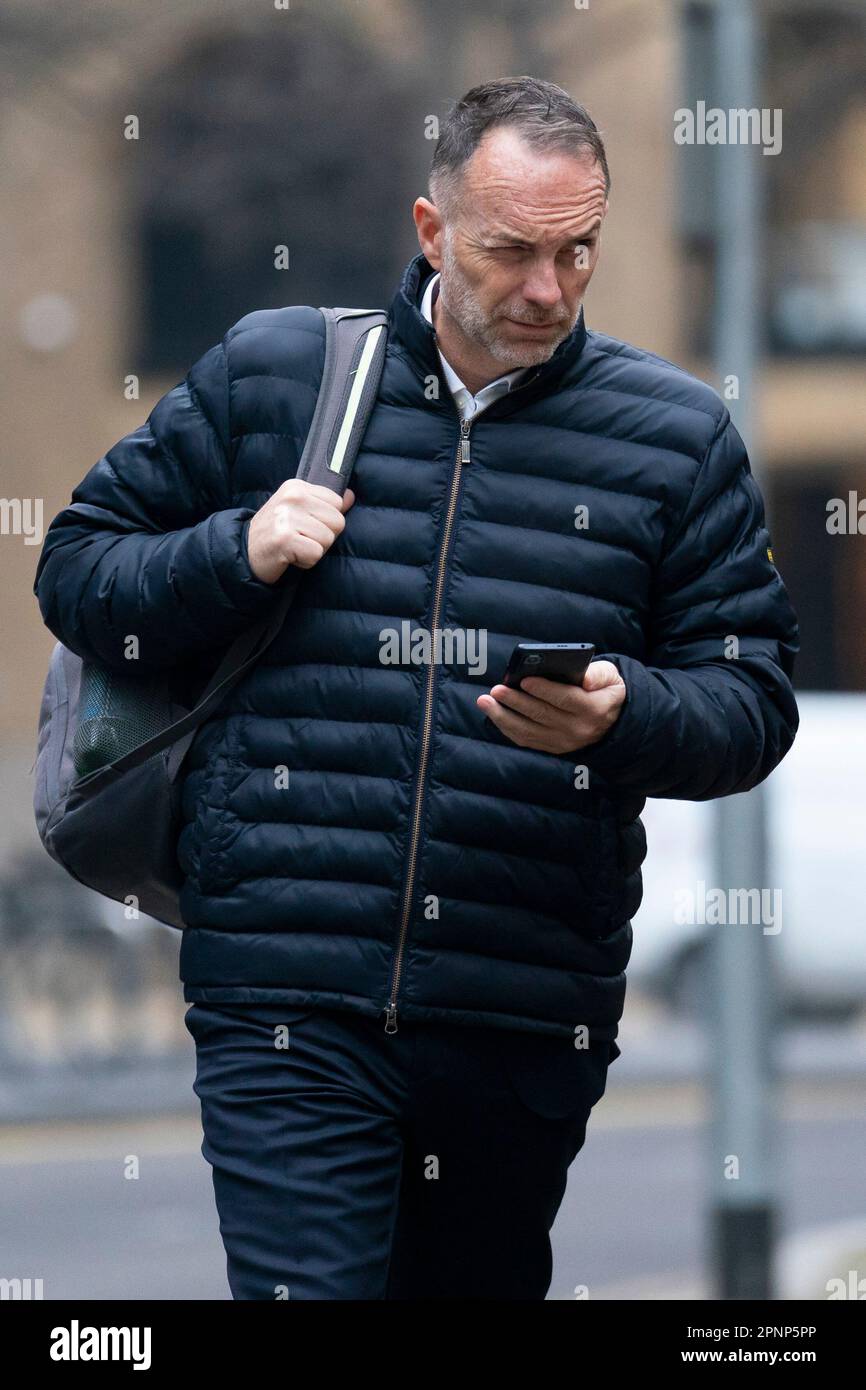 Former police sergeant Frank Partridge arrives at Southwark Crown Court ...