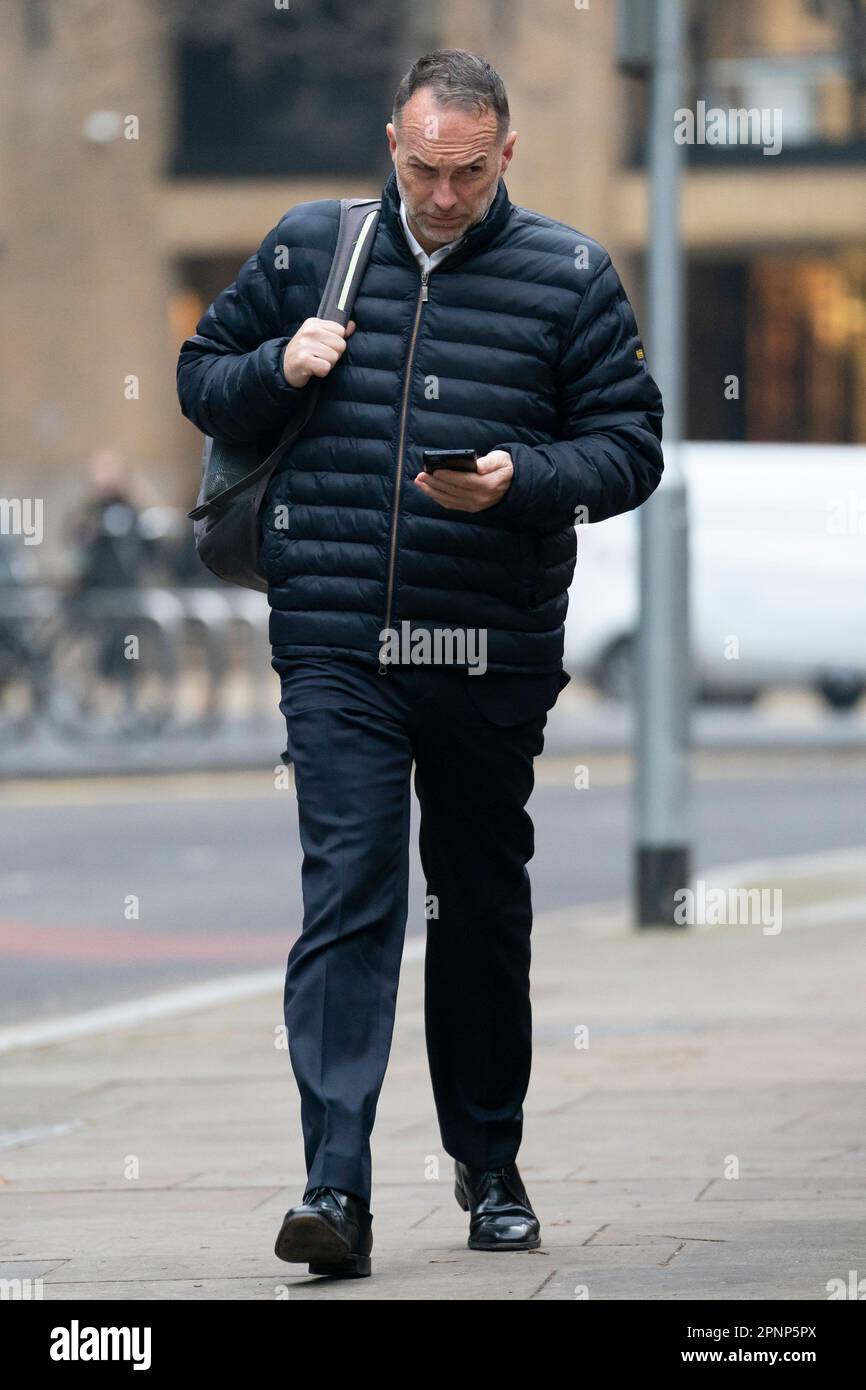Former police sergeant Frank Partridge arrives at Southwark Crown Court ...