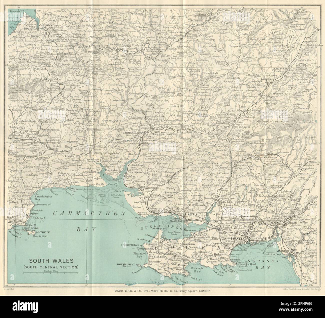 SOUTH WALES Cardigan Swansea Neath Carmarthen Llanelli Tenby. WARD LOCK ...