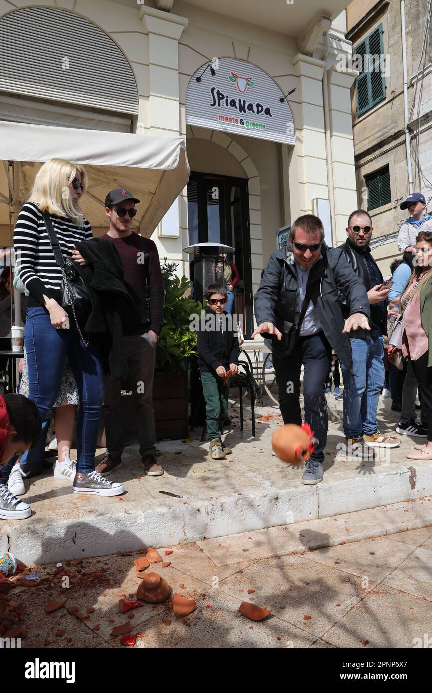Corfu, Traditional Easter celebration Stock Photo - Alamy