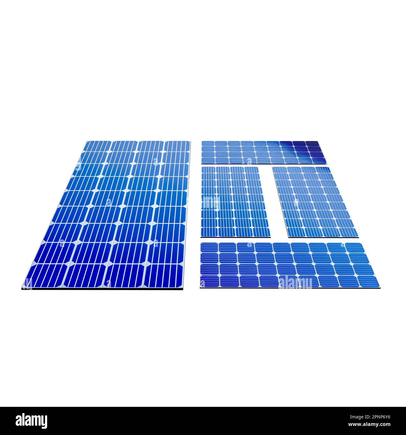 solar panels isolated on transparent background 3d illustration Stock ...
