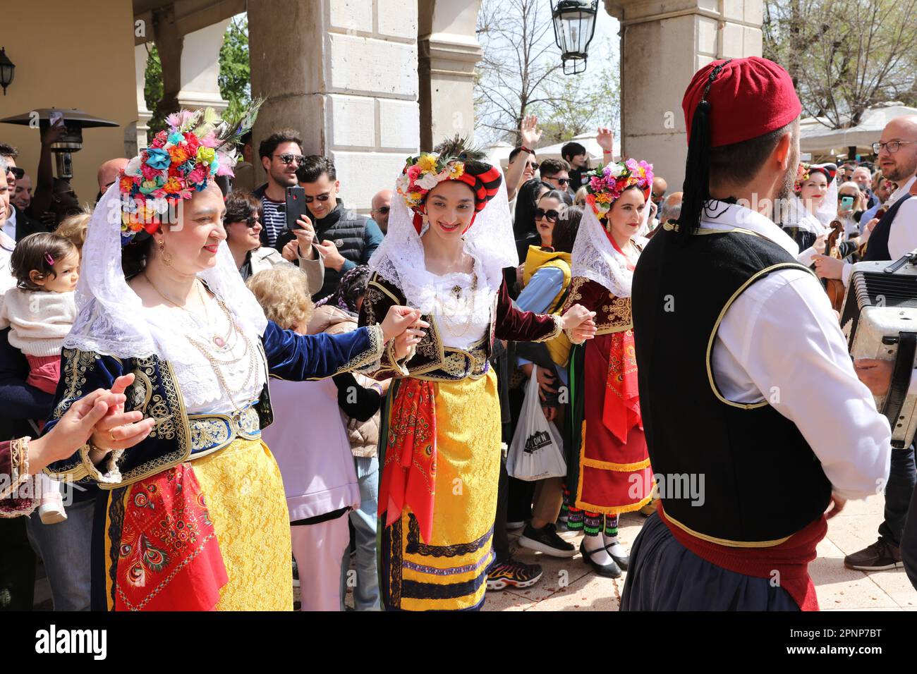 Traditional Easter celebration, Corfu, Greece Stock Photo - Alamy