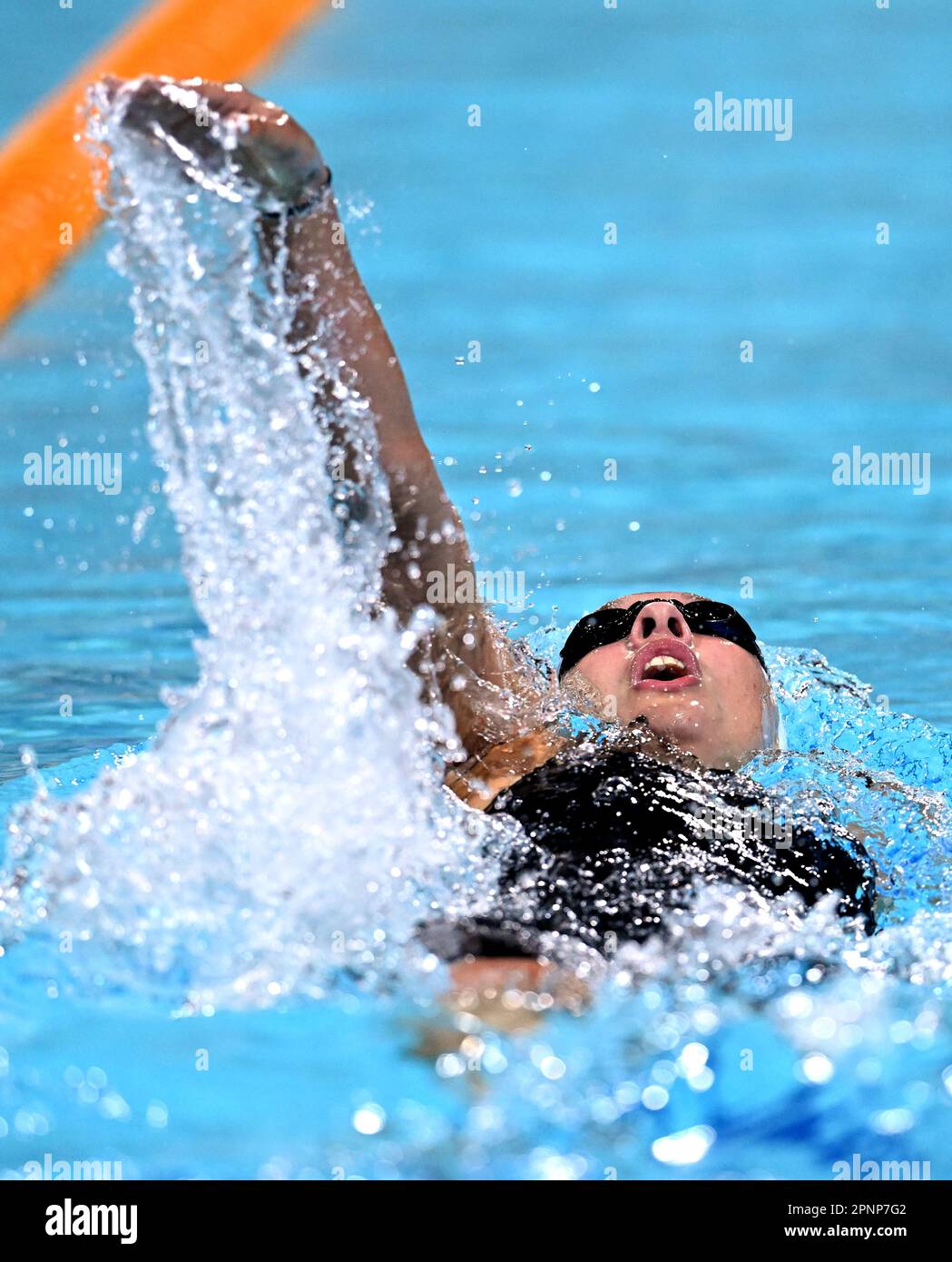 Jaclyn Barclay in action winning the final of the Women's 200 metre ...