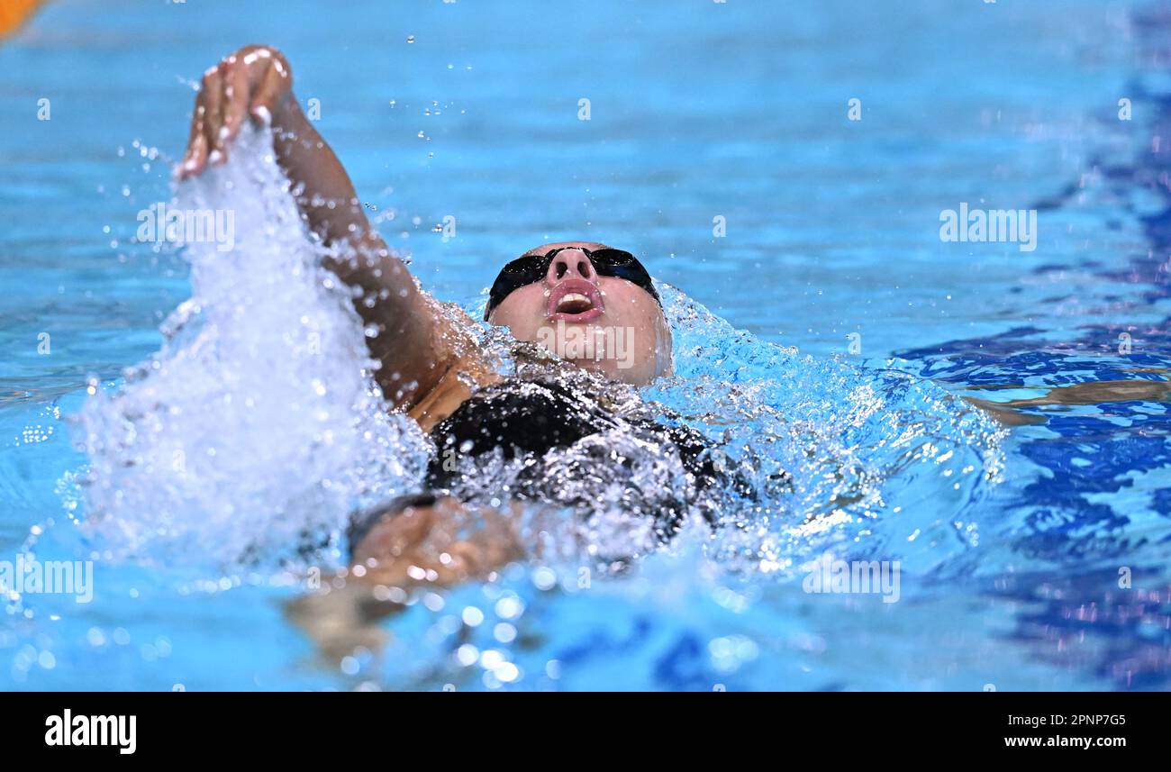 Jaclyn Barclay in action winning the final of the Women's 200 metre ...