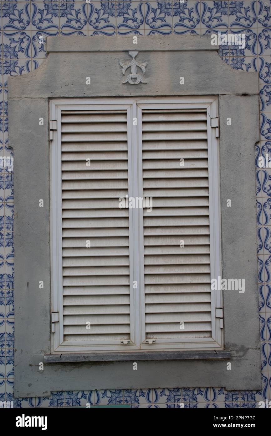 traditional window with shutters in southern Portugal Stock Photo - Alamy