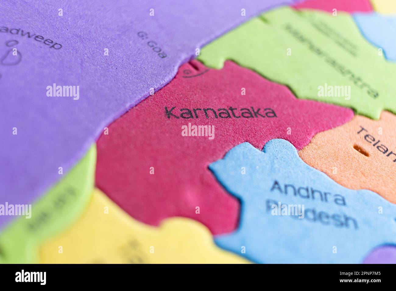 Map of karnataka hi-res stock photography and images - Alamy