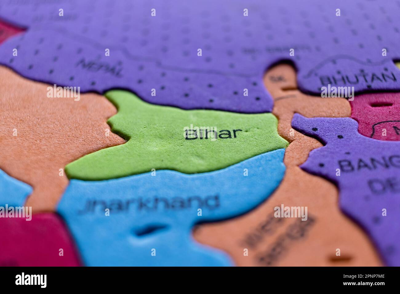Map of bihar hi-res stock photography and images - Alamy