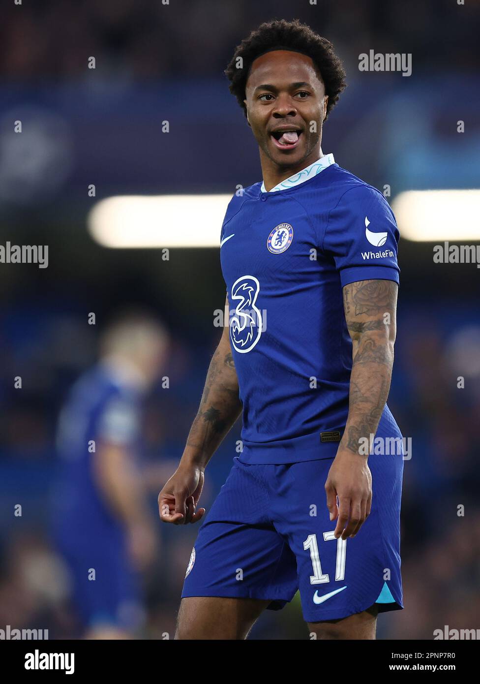 Raheem Sterling of Chelsea reacts during Chelsea v Real Madrid football ...