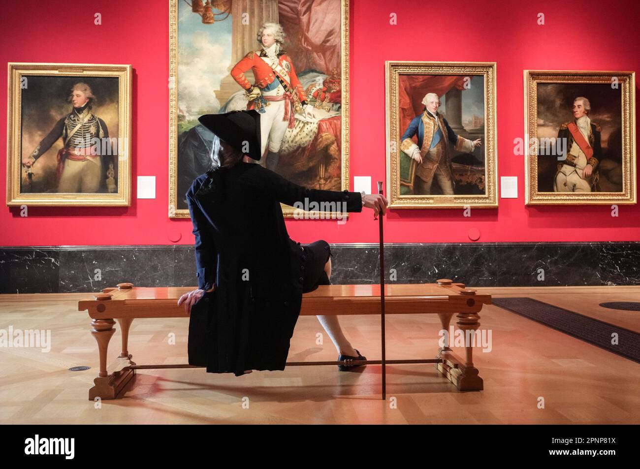 EDITORIAL USE ONLY Period tailor Zack Pinsent visits the preview of the ...