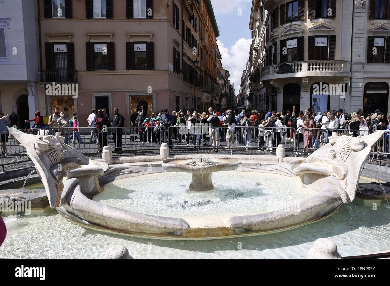 Rome, Italy. April 20, 2023. 20/04/2023, Fences and security around the ...