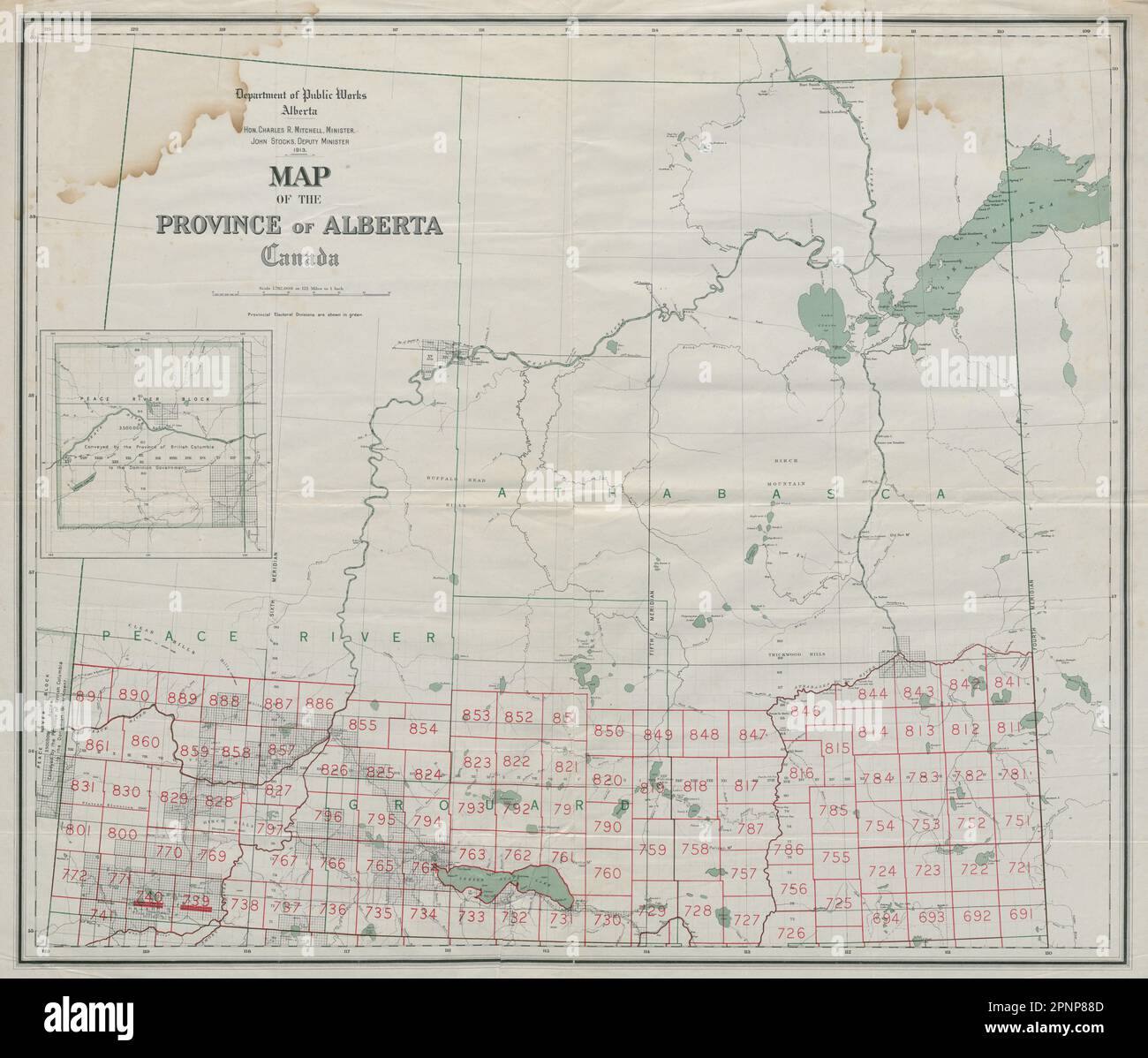Alberta, Canada northern sheet. Electoral. Department of Public Works ...