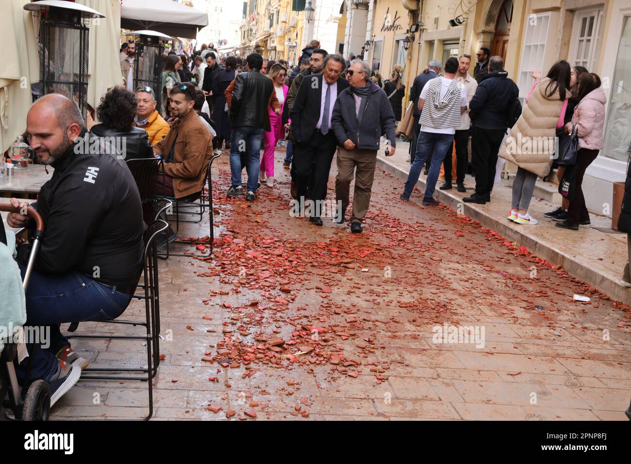 Corfu, Traditional Easter celebration Stock Photo - Alamy