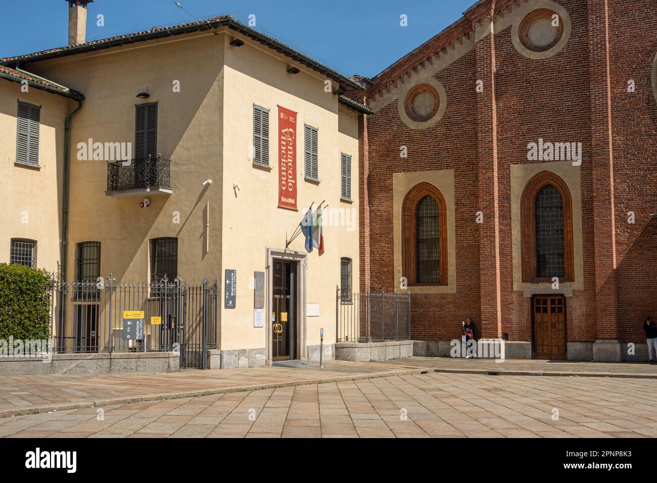 Leonardo Da Vinci's Last Supper (L'ultima Cena). Entrance to the ...