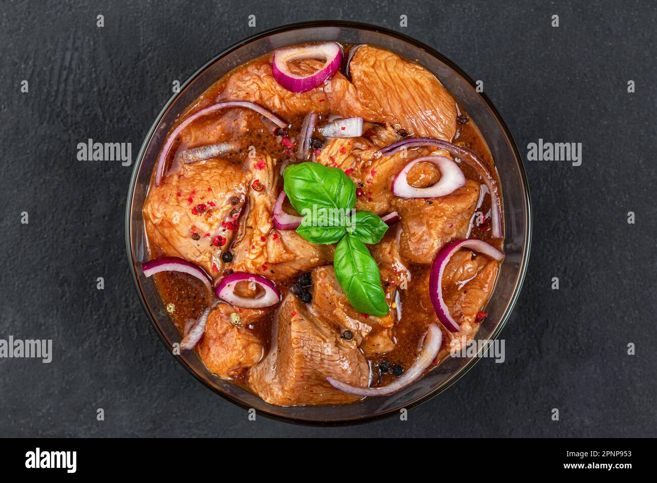 Barbecue pork marinated spices hi-res stock photography and images - Alamy