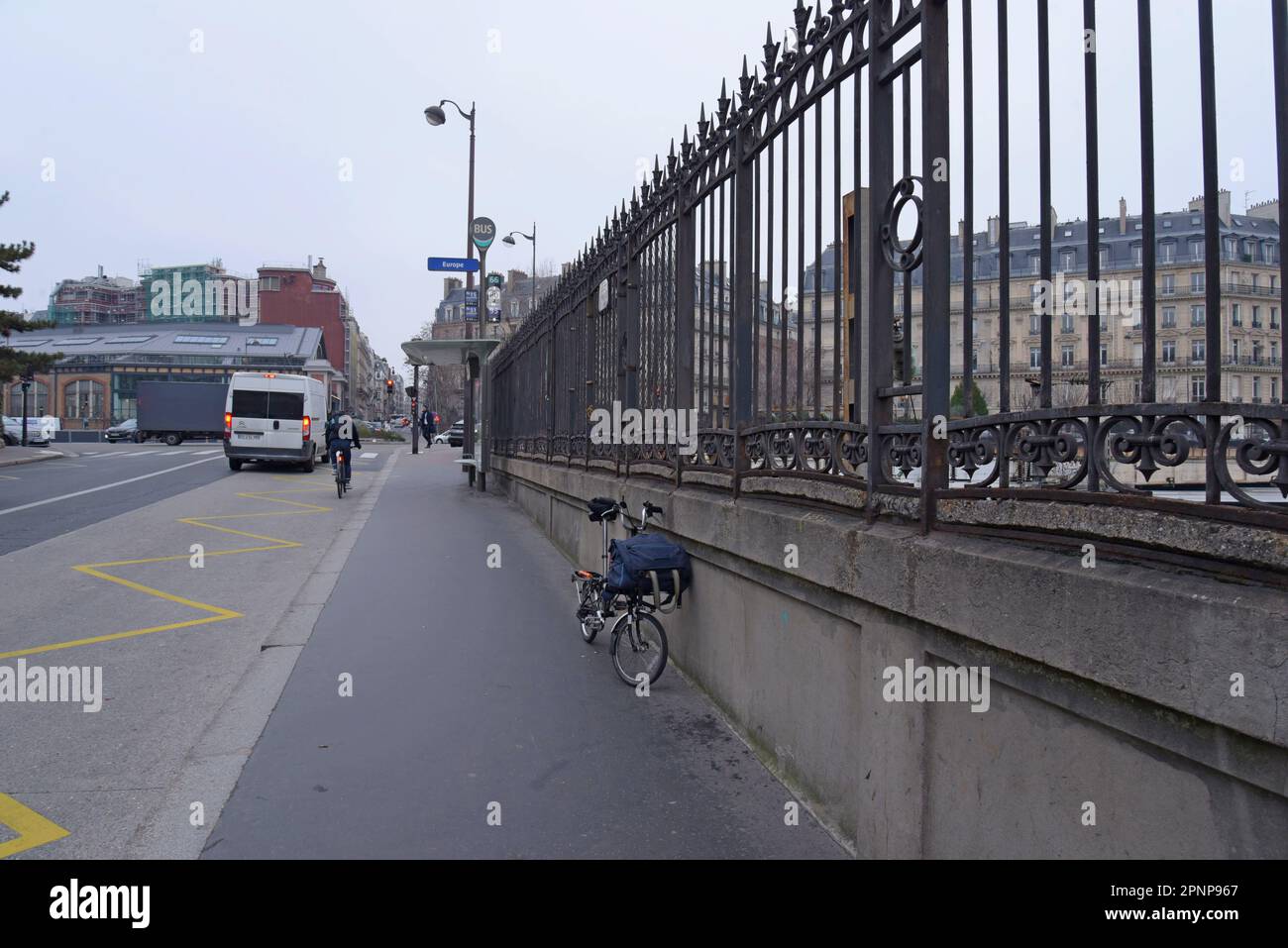 Contemporary view of Place De Europe from Pont De Europe at the ...