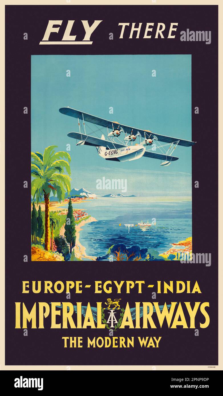 Fly There. Imperial Airways. The Modern Way by William Earl Johns (1893 ...