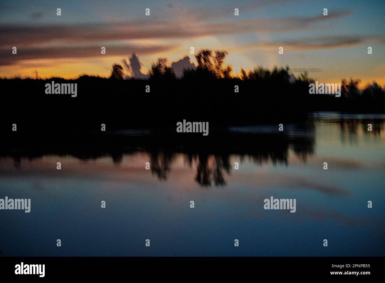 Reflection at Twilight Stock Photo - Alamy