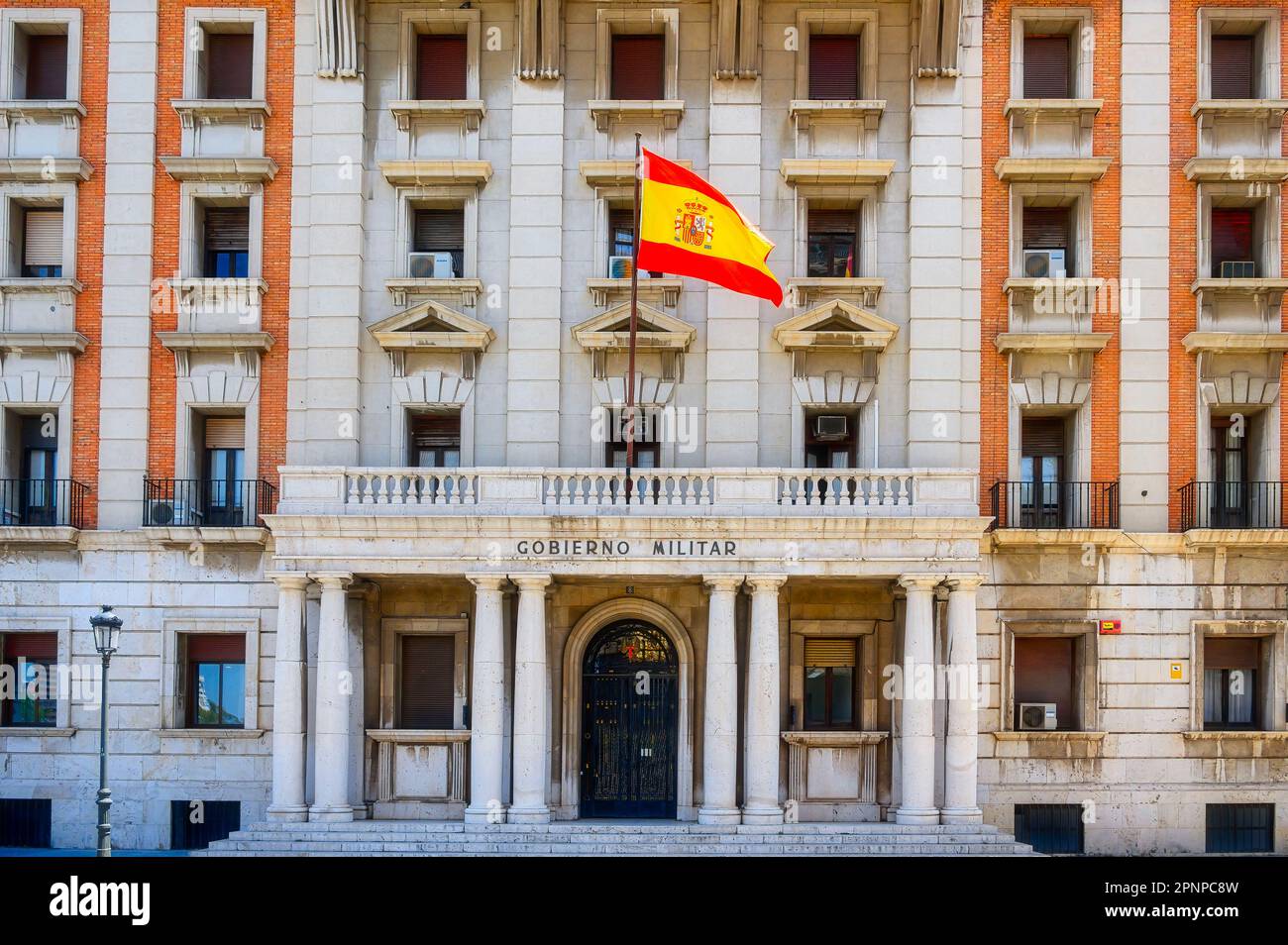 Valencia, Spain - July 17, 2022: Exterior facade architecture of the ...