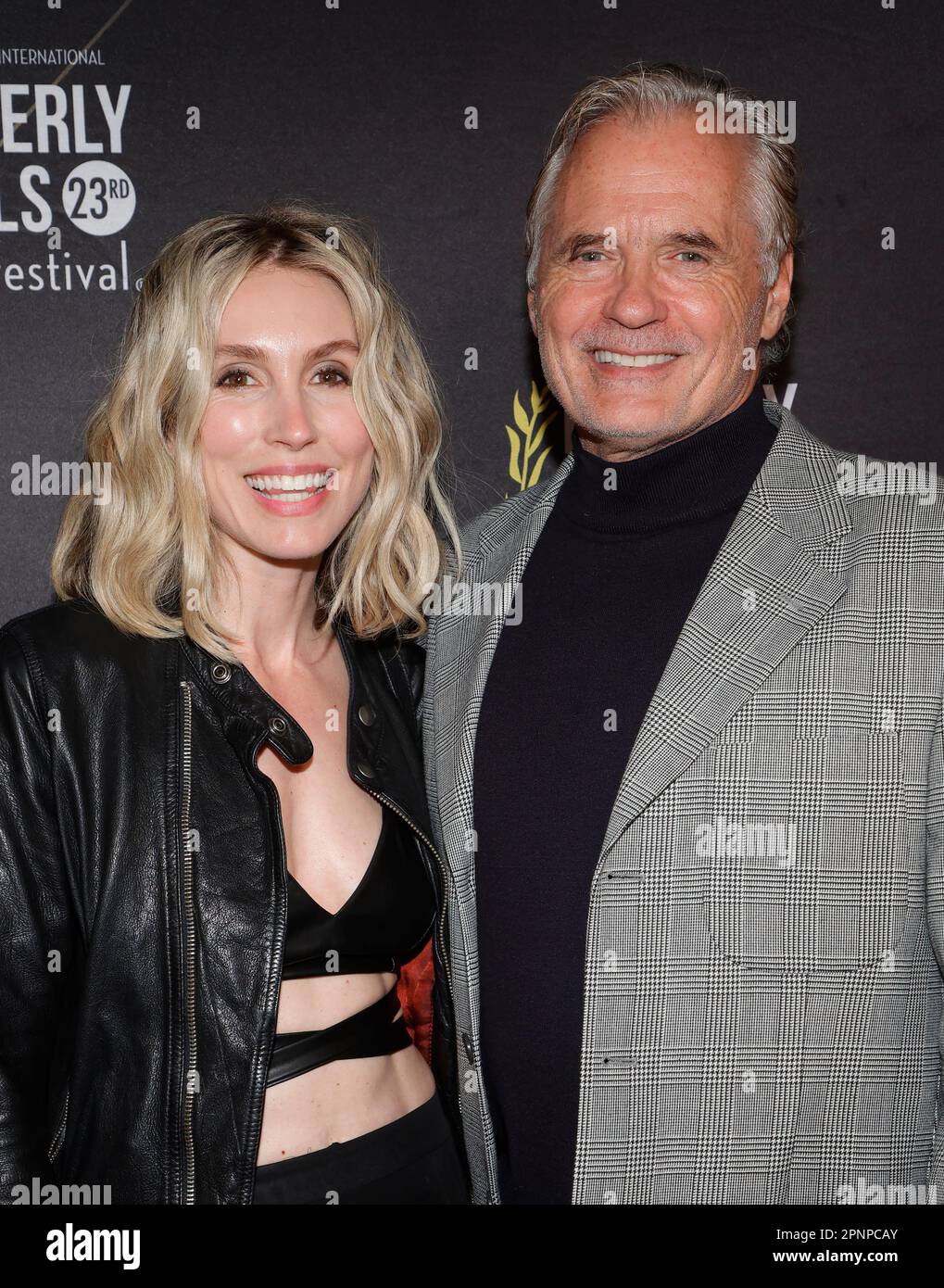 Hollywood, Ca. 19th Apr, 2023. Sarah Larter, James Burns at the opening night of the 23rd ...