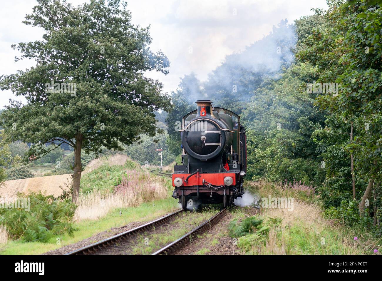 A steam locomotive at a North Norfolk Railway steam gala Stock Photo ...