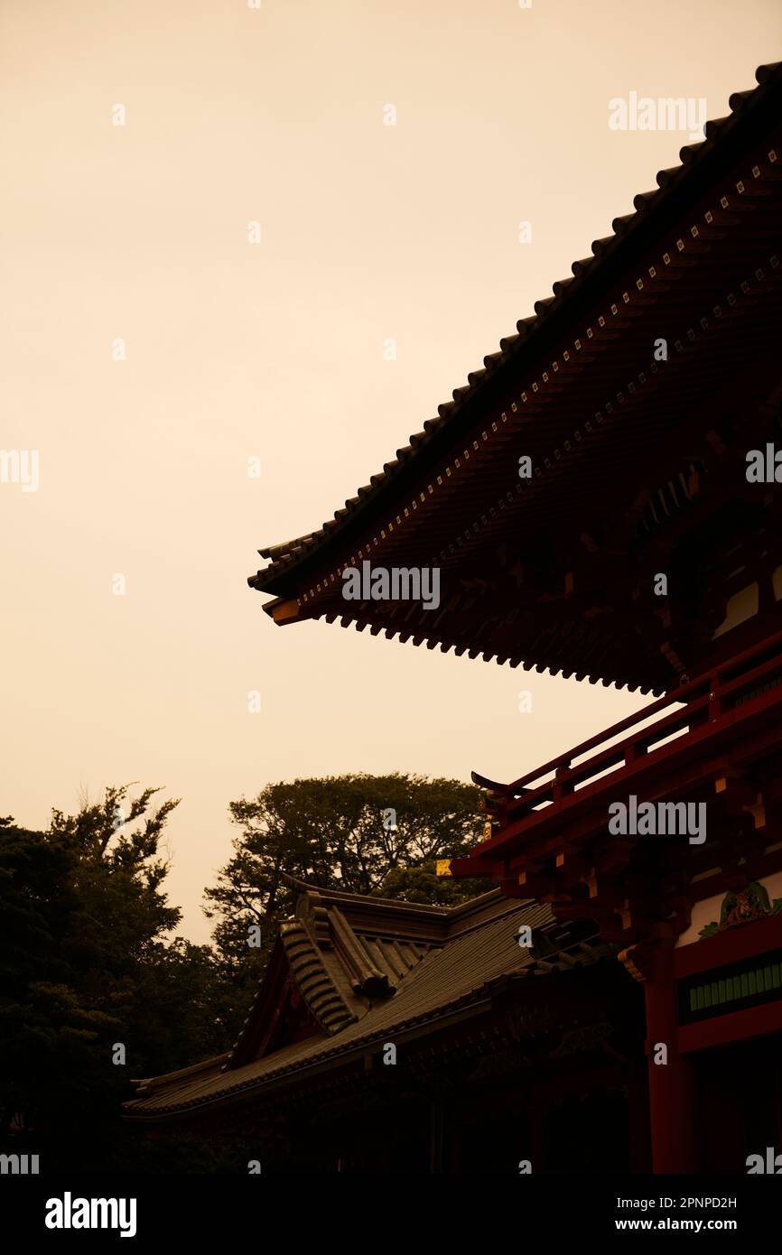 Roof of Japanese house Stock Photo - Alamy