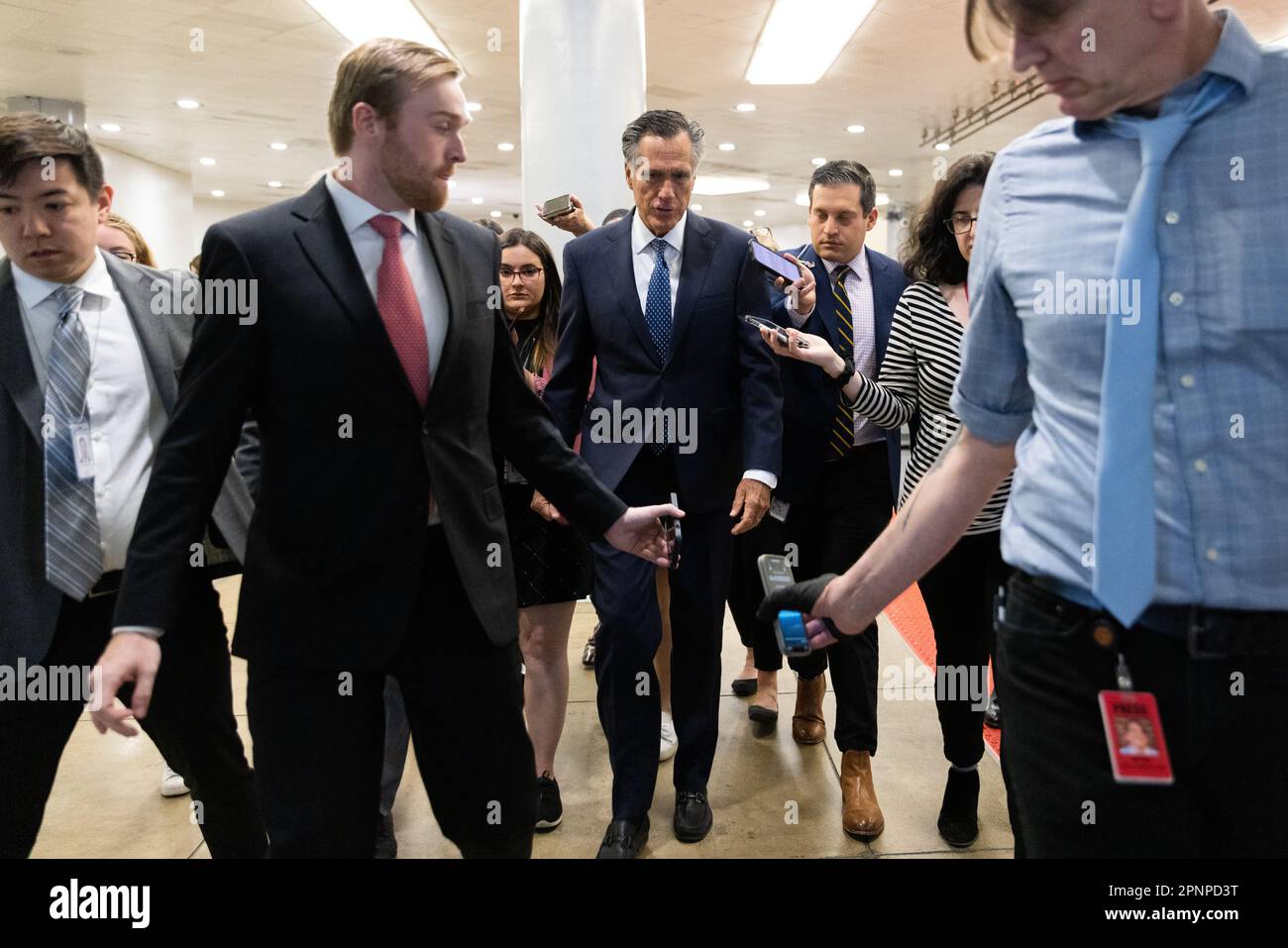 United States Senator Mitt Romney (Republican of Utah) speaks to ...