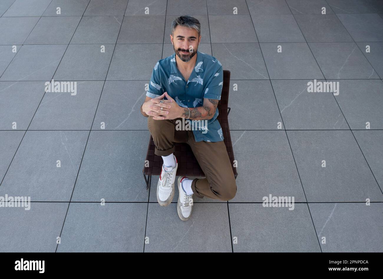 Singer Rayden poses after an interview for Europa Press, at the RIU ...