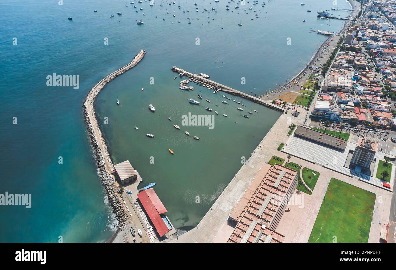 La Punta Callao Peru. Aerial view. Panoramic view Stock Photo - Alamy