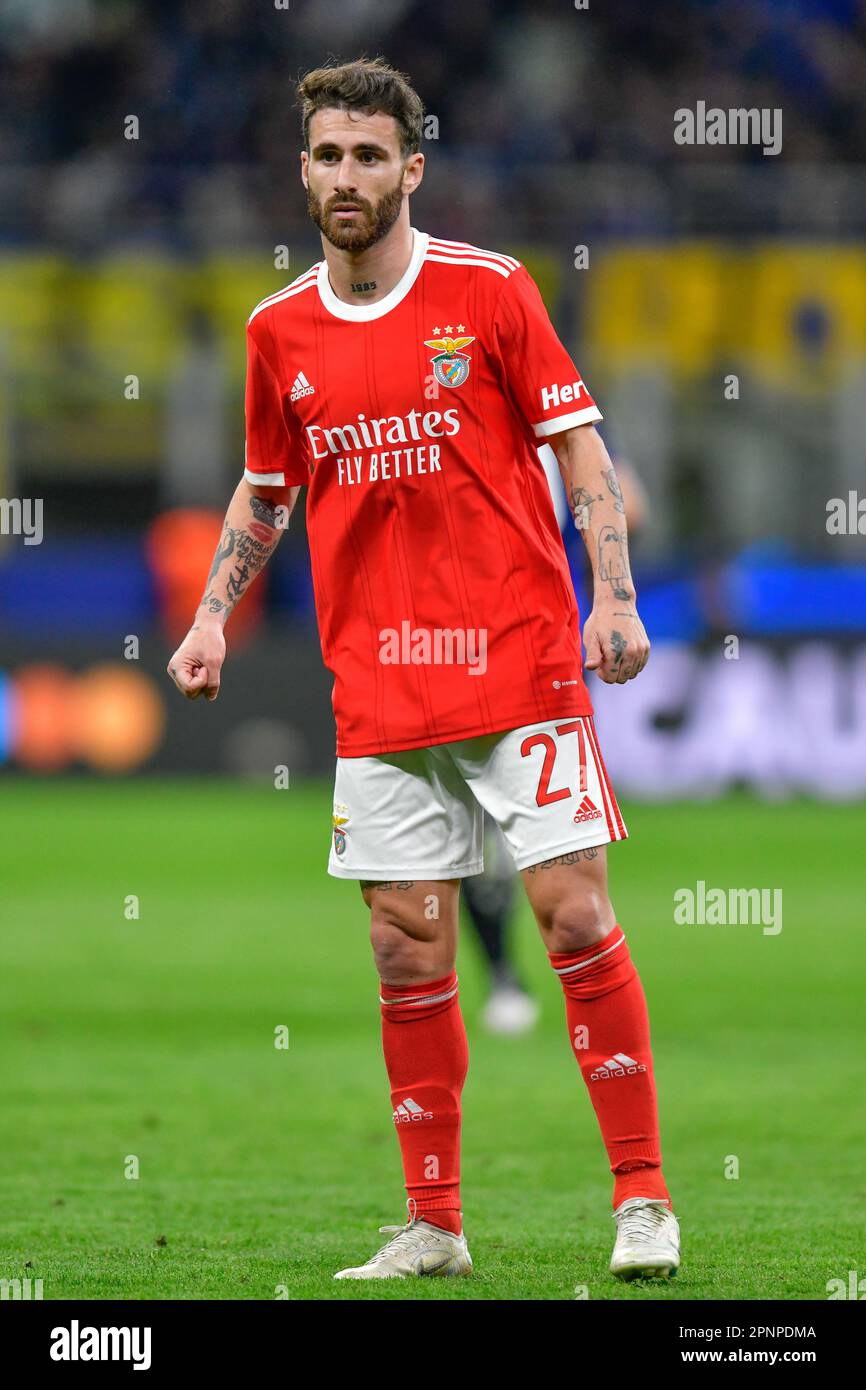 Milano, Italy. 19th Apr, 2023. Rafa Silva (27) of Benfica seen during ...