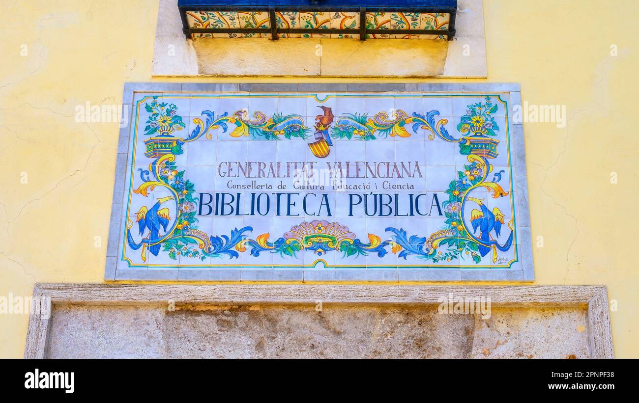 Valencia, Spain - July 17, 2023: The Garden of the Old Hospital, a ...