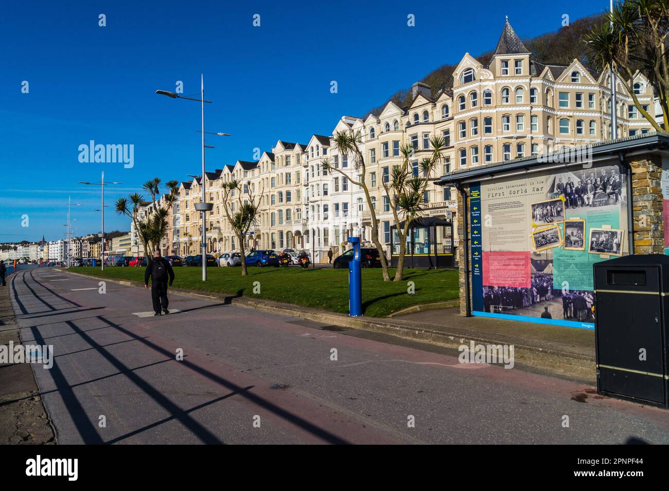 Hotels, Central Promenade, Douglas, Isle of Man Stock Photo - Alamy
