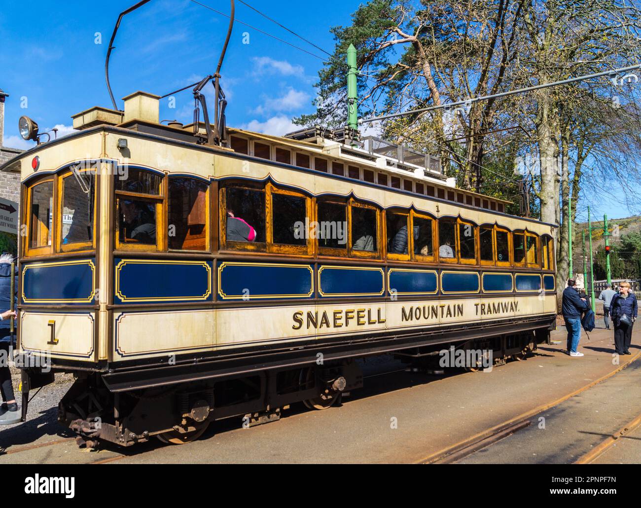 Snaefell Mountain Railway, Manx Electric Railway train and carriage ...