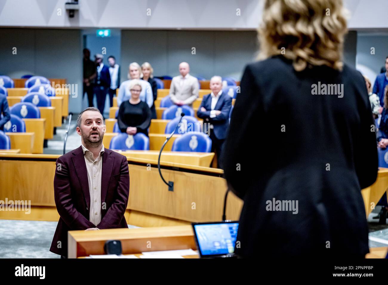 THE HAGUE - Jimmy Dijk of the SP is sworn in as a member of parliament ...