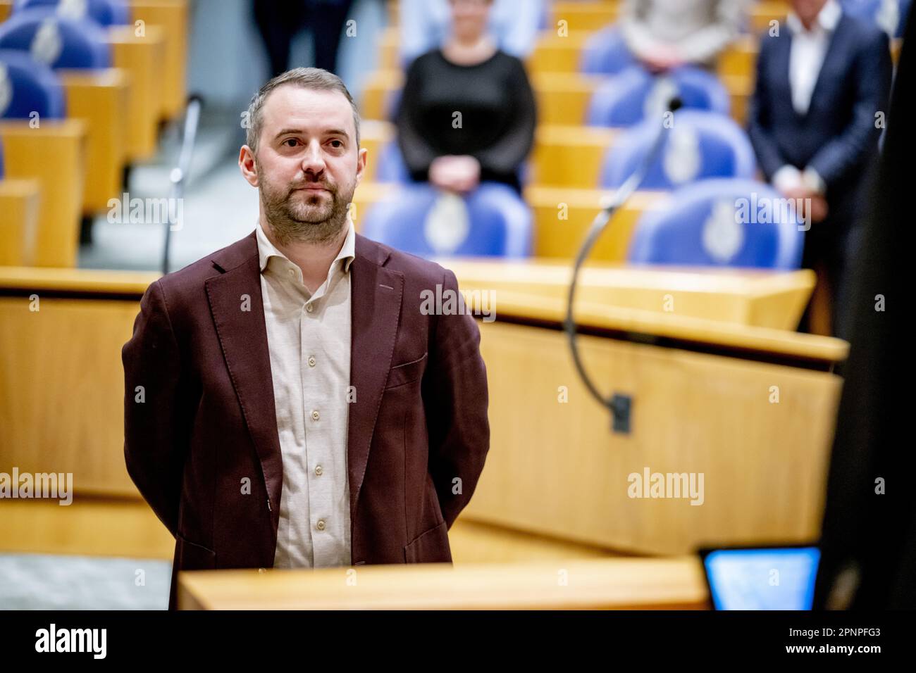 THE HAGUE - Jimmy Dijk of the SP is sworn in as a member of parliament ...