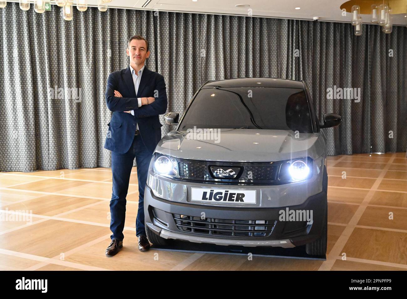 Paris, France. 20th Apr, 2023. Francois Ligier, CEO of Ligier Group ...
