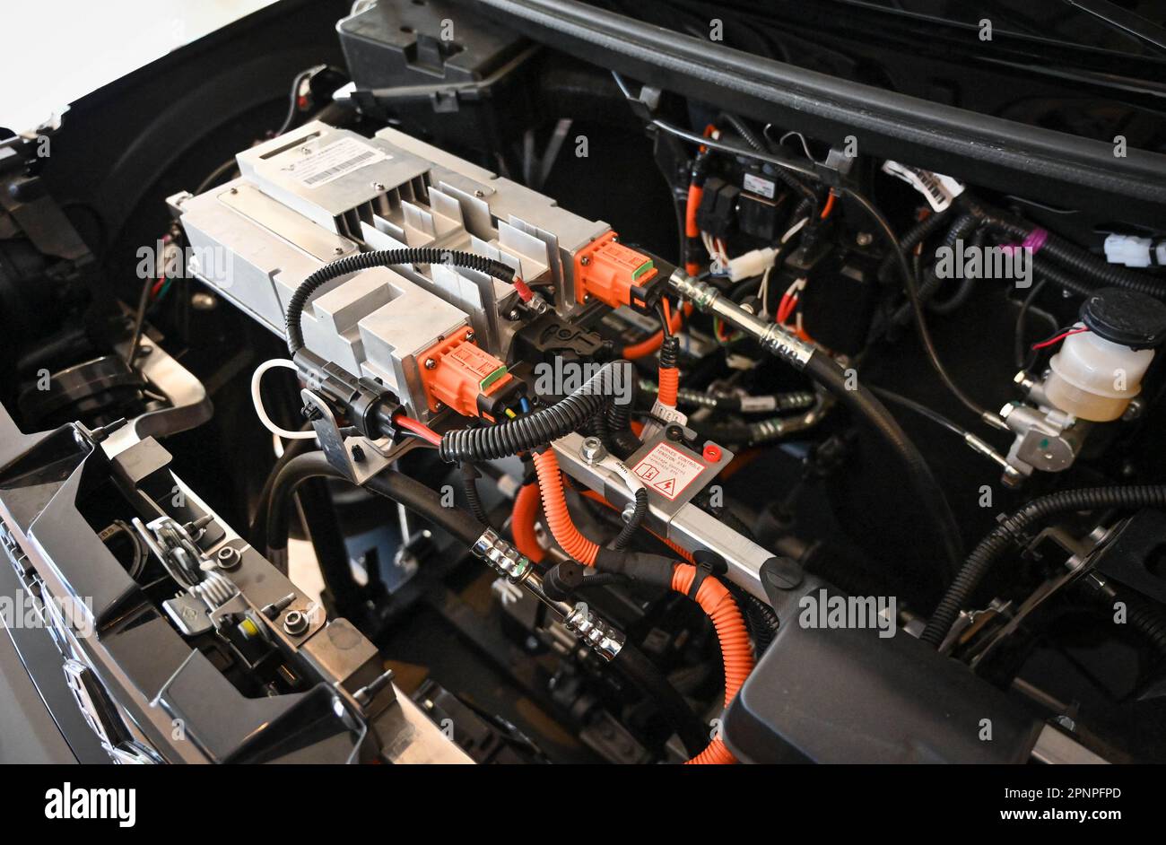 Paris, France. 20th Apr, 2023. Illustration of the electric motor of ...