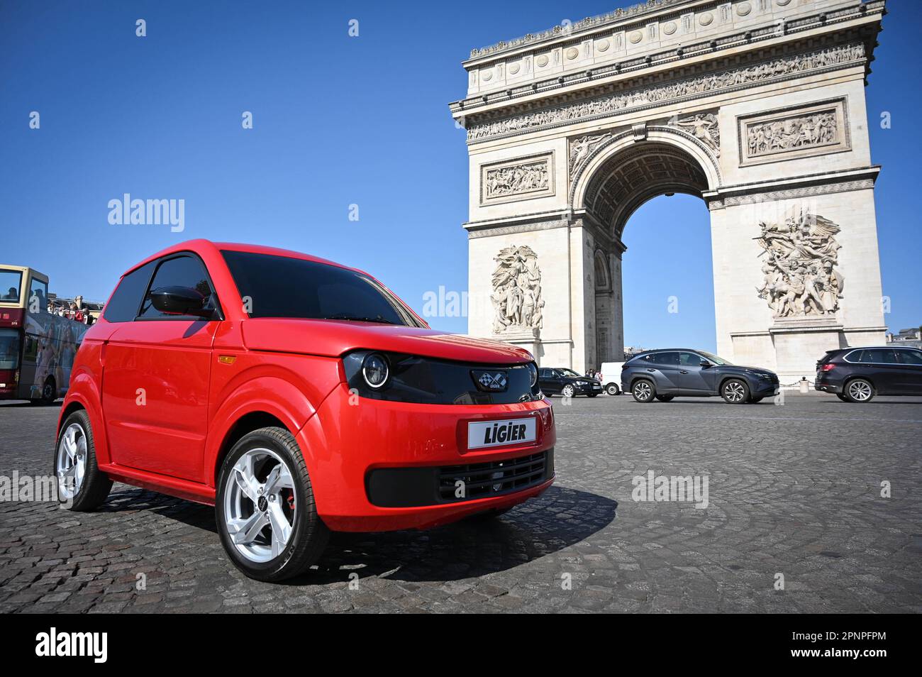 Paris, France. 20th Apr, 2023. Illustration of the Myli by Ligier on ...