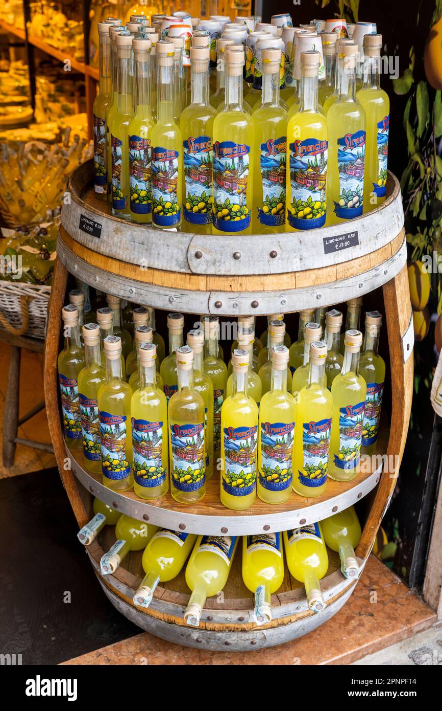 Limoncello liqueur bottles hi-res stock photography and images - Alamy