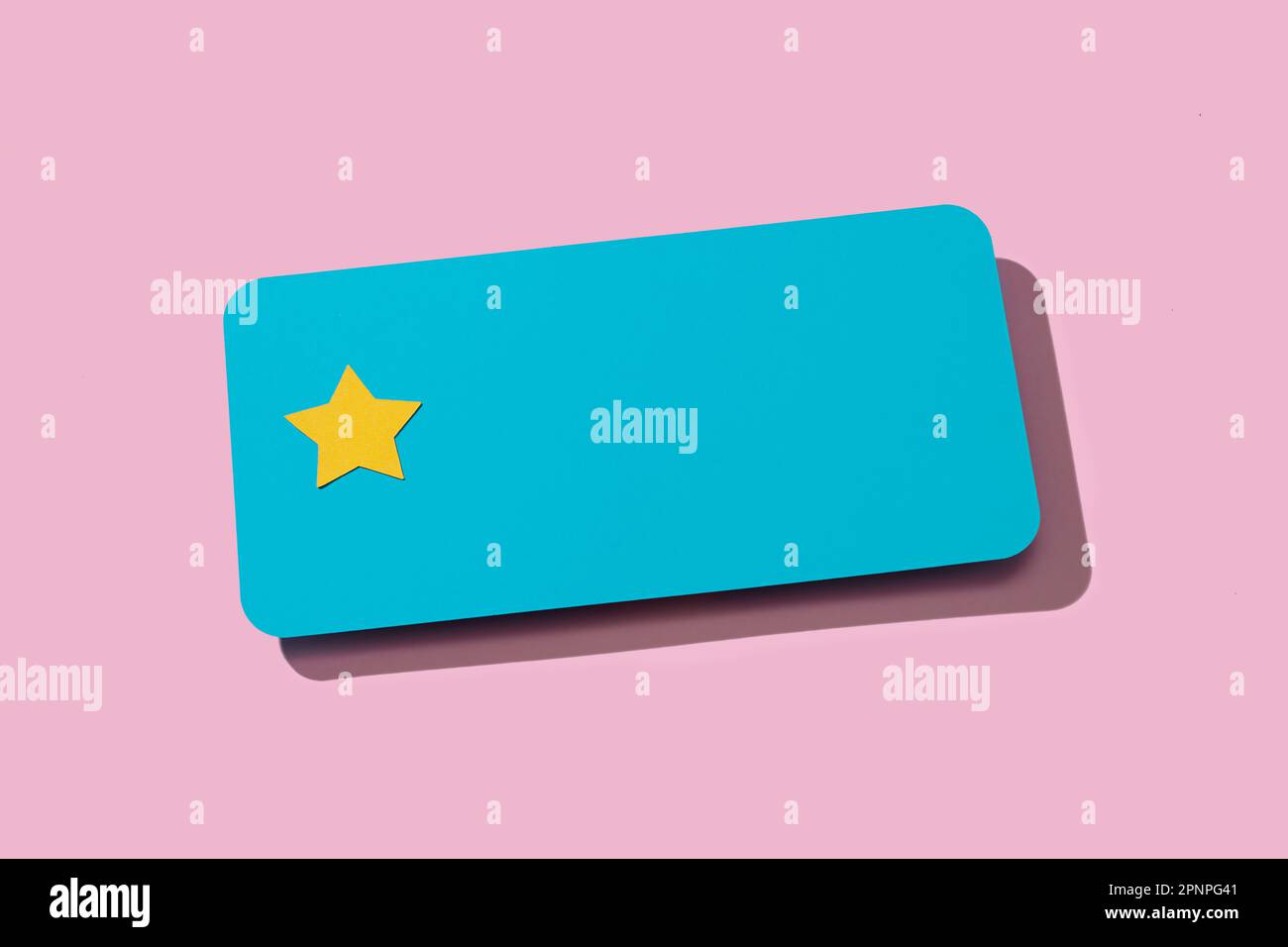 a blue sign with a single star, from a five star rating scale, on a ...
