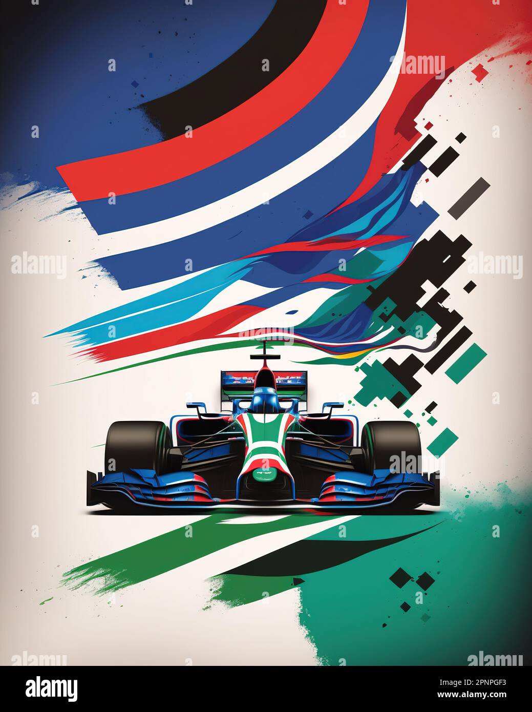 Motorsport painting hi-res stock photography and images - Alamy