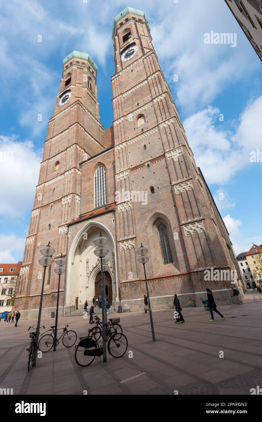 Cathedral Church of Our Lady ( Frauenkirche ) Munich in central Munich ...