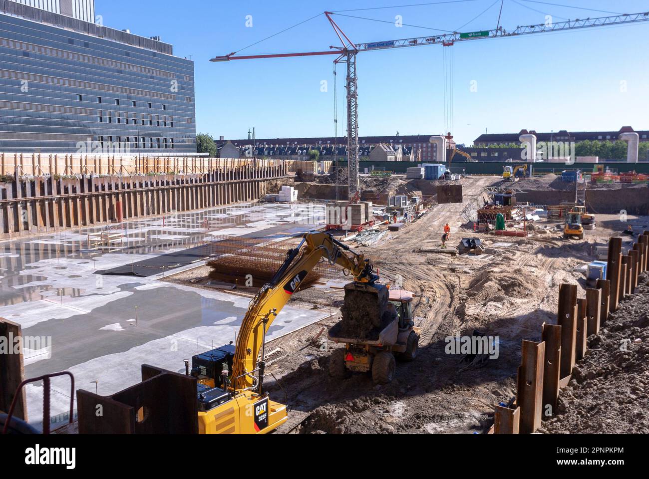 Copenhagen, Denmark, Wide Angle View, Construction Site, « Carlsberg ...