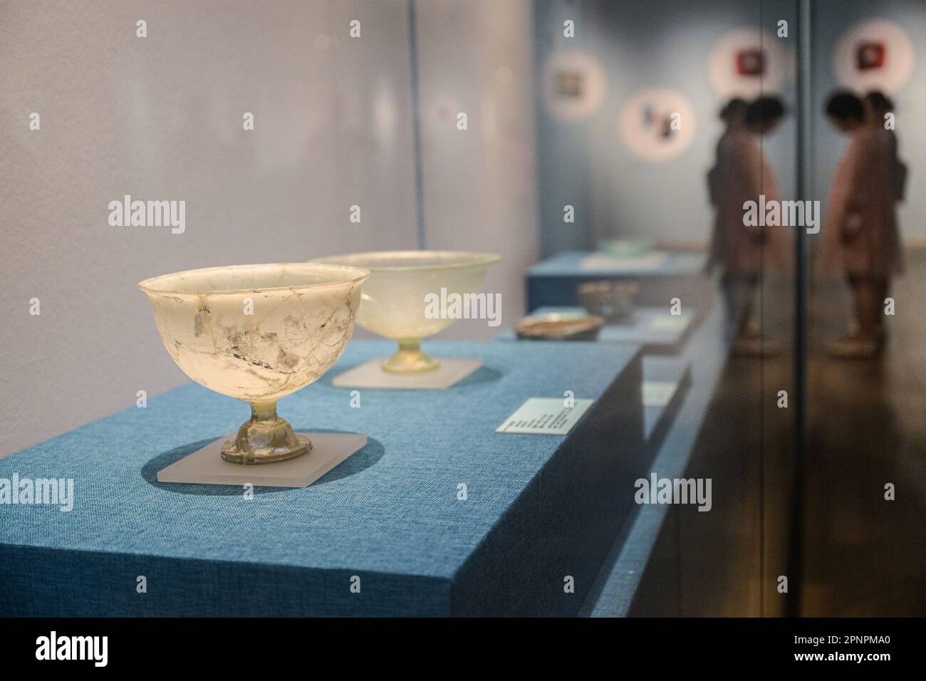 Haikou, China's Hainan Province. 20th Apr, 2023. Visitors watch an ...