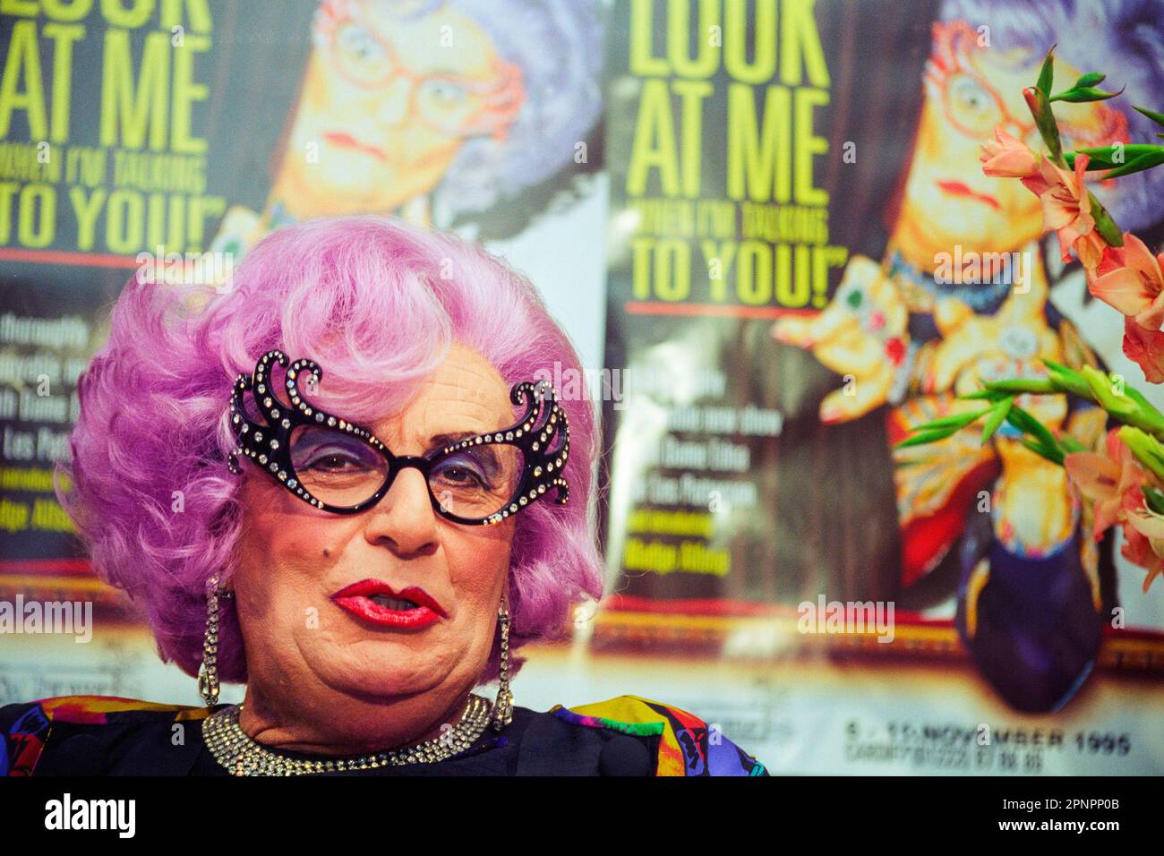 EDNA EVERAGE, CARDIFF, 1996: Dame Edna Everage (Barry Humphries) at New ...